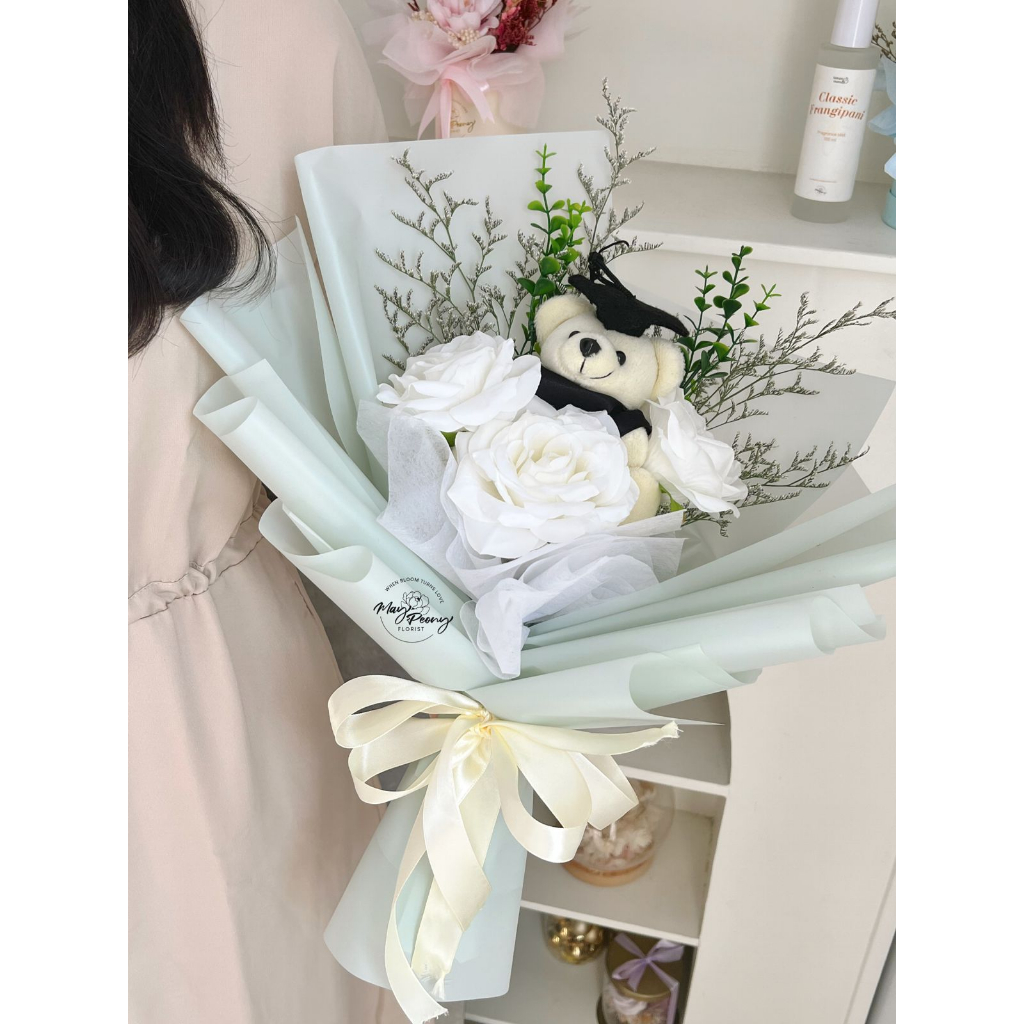 Jual KIYOMI TEDDY BOUQUET - BUKET BUNGA ARTIFICIAL BUCKET WISUDA BUKET ...