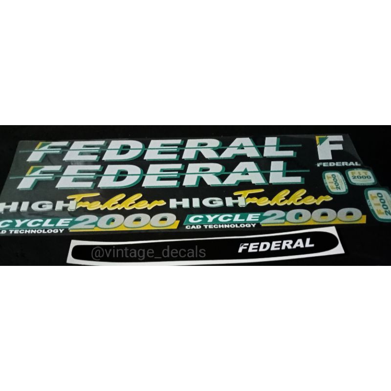 Jual sticker decals sepeda federal High trekker | Shopee Indonesia