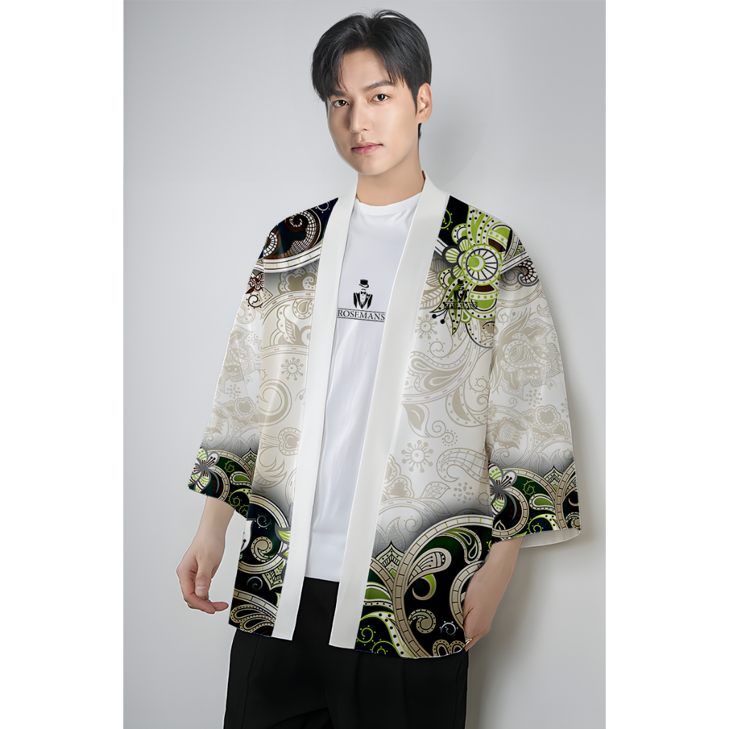 Jual Kimono Outer Pria Motif khas Batik Indonesia | Shopee Indonesia