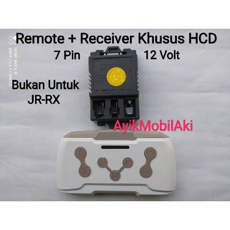 Jual Remote + Receiver HCD 12 Volt 7Pin Bukan Untuk JR-RX | Shopee ...