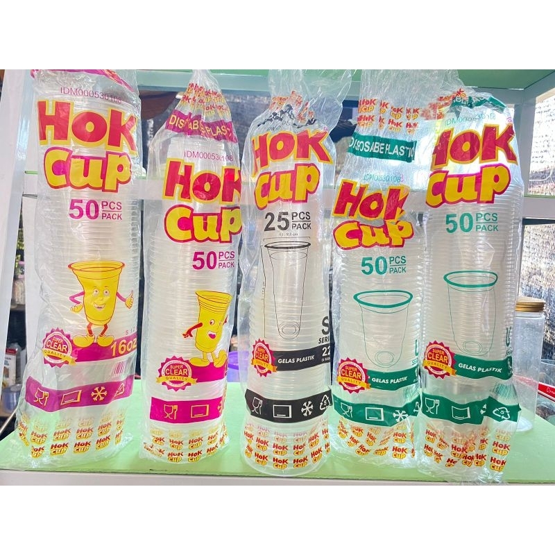 Jual Gelas plastik/ gelas cup bentuk datar dan oval 12oz 14oz 16oz 22oz ...