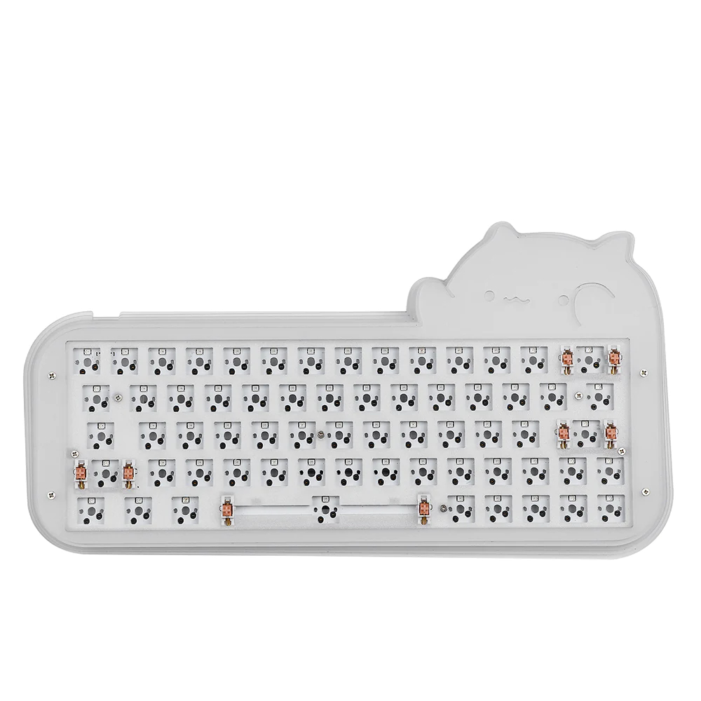 Jual Keyboard - Barebone - 60% Hotswappable - Bongo Cat Cute Keyboard ...