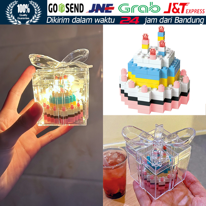 Jual Nano Block Cake Gift Box / Mainan Blok Balok Susun Nanoblock ...