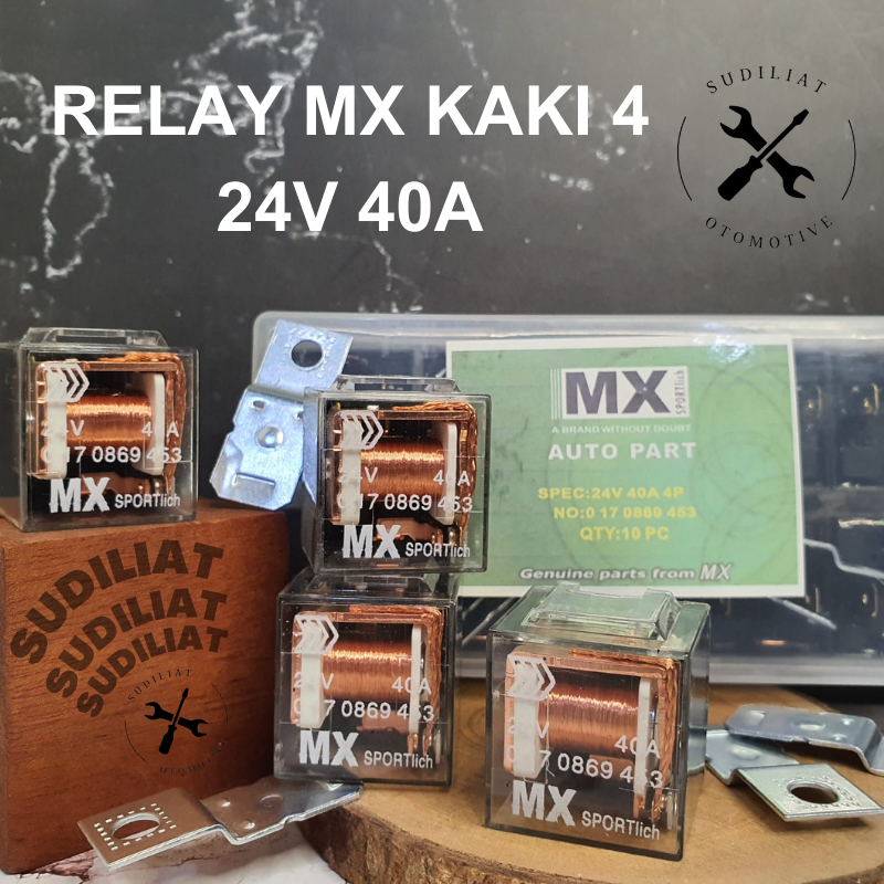 Jual RELAY 4 KAKI / 4K / 4 PIN 40A 24V - MX SPORTLICH ORIGINAL | Shopee ...