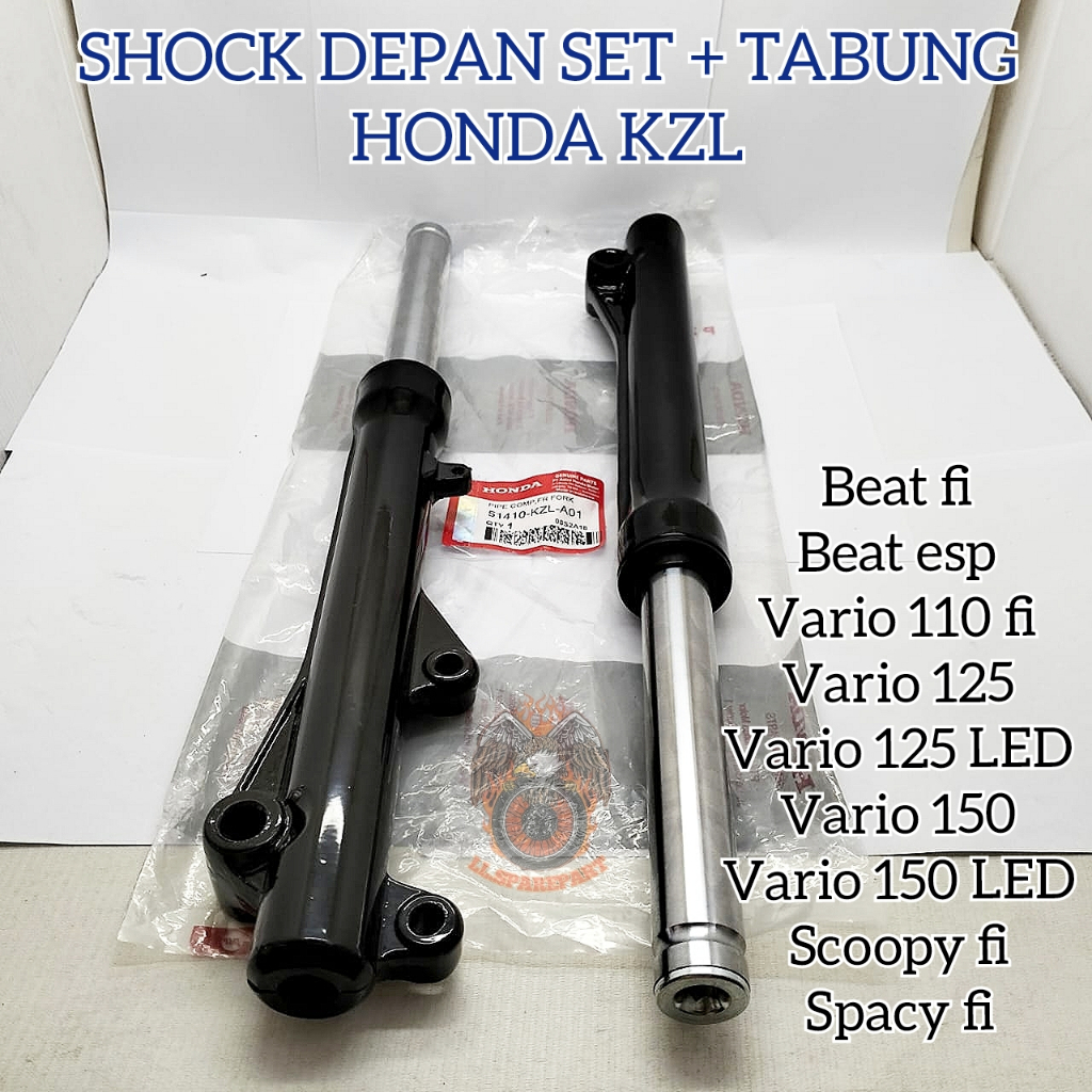 Jual SHOCK DEPAN SET KOMPLIT PLUS TABUNG HONDA KZL KUALITAS ASLI ORIGINAL HONDA BEAT SCOOPY ...