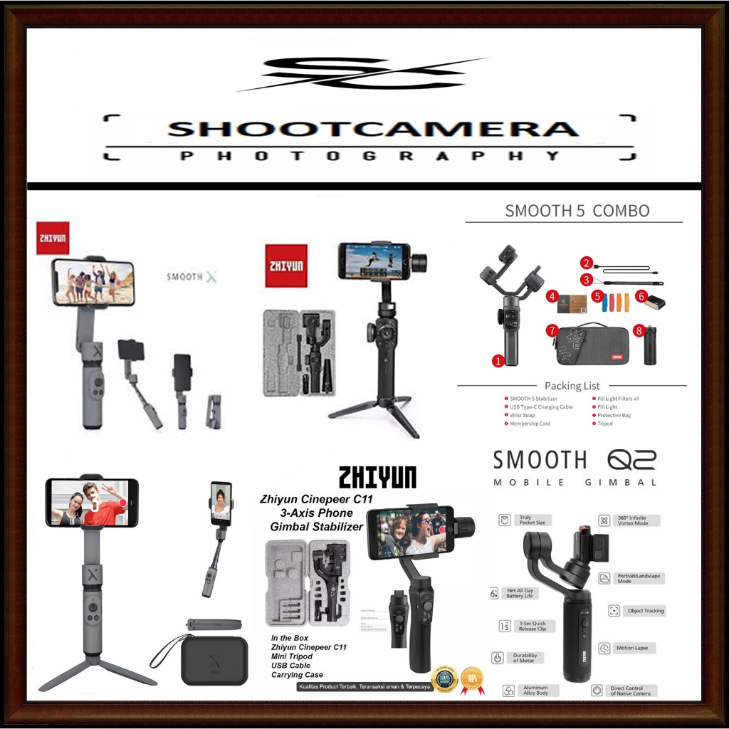 Jual ZHIYUN SMOOTH X - SMOOTH 4 - SMOOTH 5 - SMOOTH Q2 SMOOTH Q3 ...