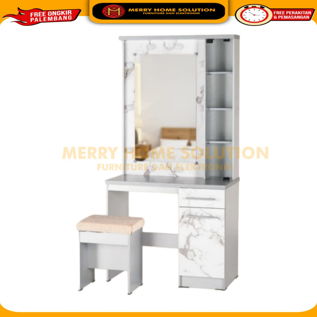Jual meja rias lampu LED cermin minimalis meja rias marble dressing ...