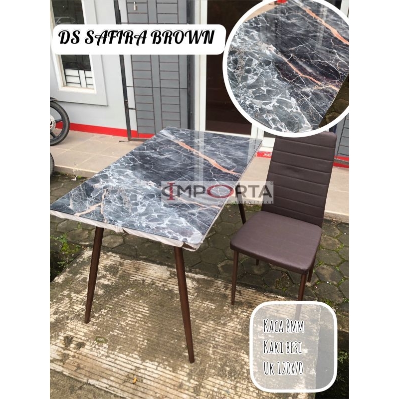 Jual Importa Meja Makan 4K DS Safira Brown Minimalis (Palembang ...