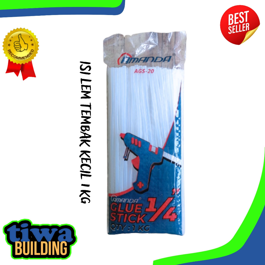 Jual ISI LEM TEMBAK KECIL AMANDA / LEM BAKAR / GLUE GUN KECIL1 KG ...