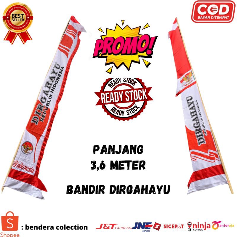 Jual Bendera bandir dirgahayu jumbo | Shopee Indonesia