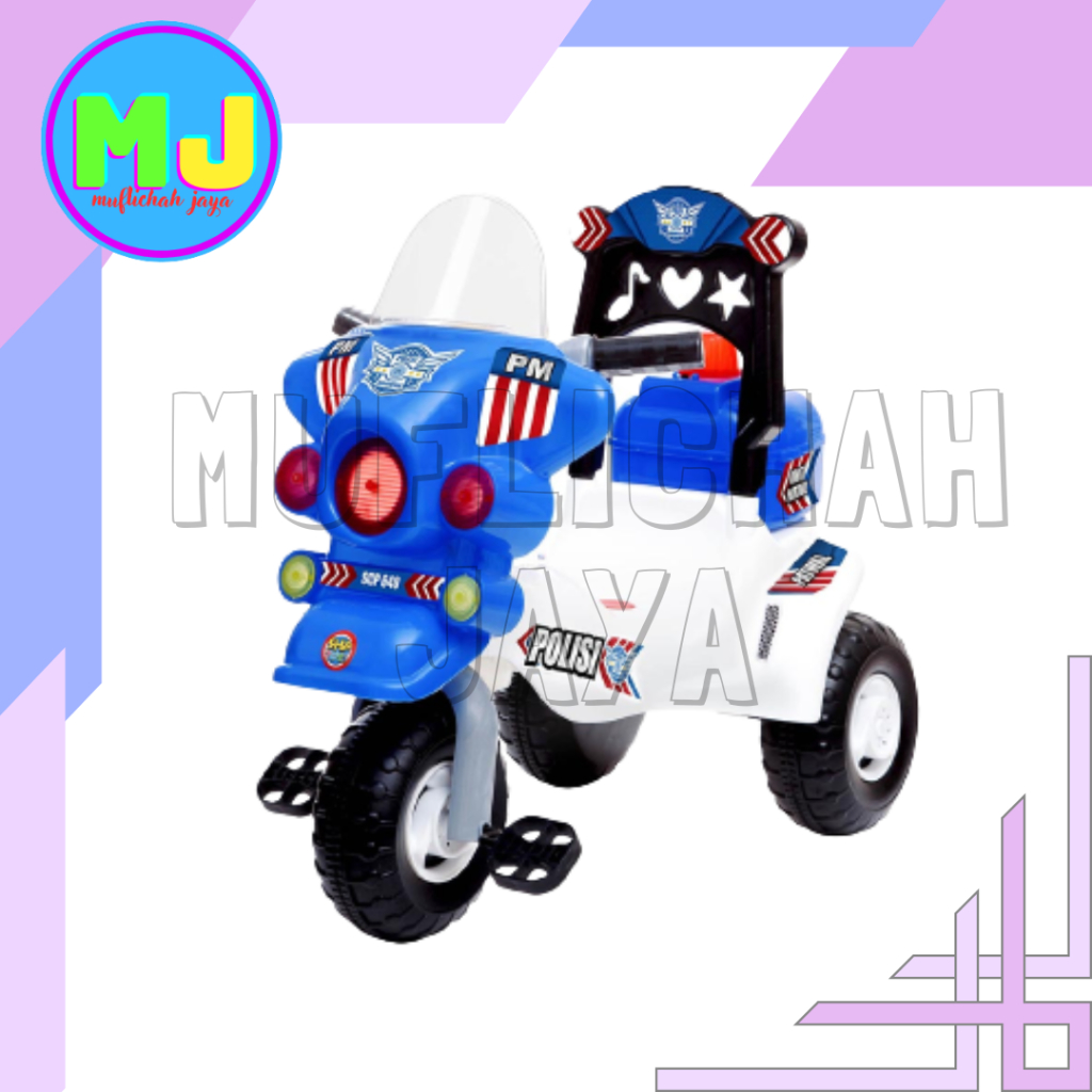 Jual Sepeda Anak Tricycle Police Anak Sepeda Polisi | Shopee Indonesia