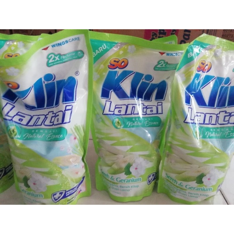 Jual So klin lantai sereh dan geranium 800ml | Shopee Indonesia