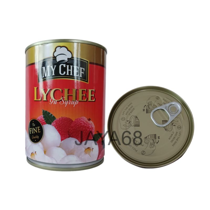 Jual Leci kaleng 565 gr - lychee can - buah leci kaleng | Shopee Indonesia
