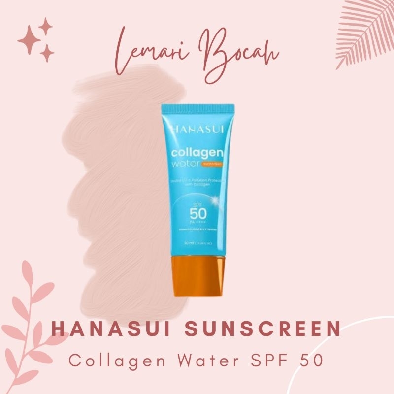 Jual Hanasui Collagen Water Sunscreen SPF 50 PA ++++ 30ml | Shopee ...