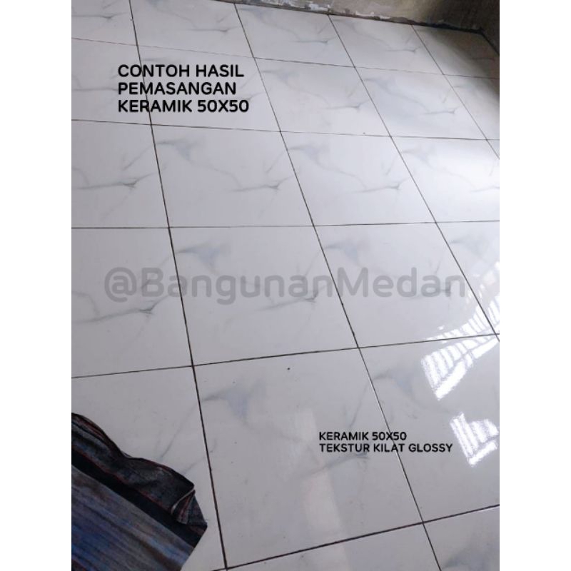Jual 50x50 KERAMIK KW 1 MASS MODENA CREAM CUTTING SEMI GRANIT RECTIFIED ...