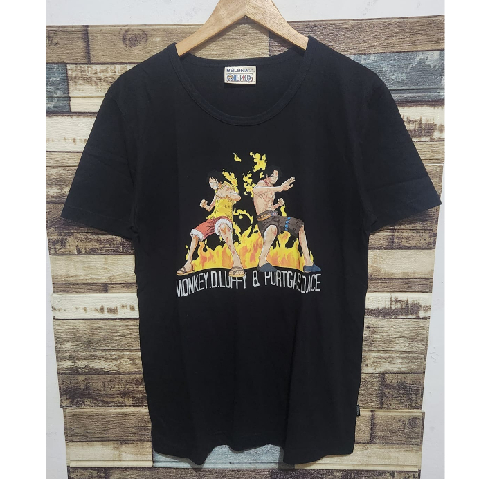 Jual Tshirt One Piece Arc Marineford Luffy & Ace Black Offical Tag ...