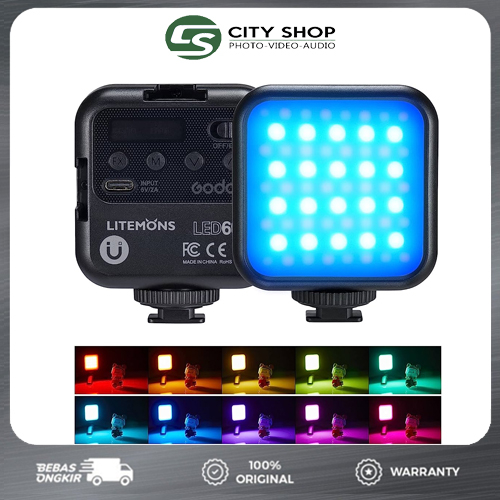 Jual GODOX LED 6R ,6Bi,64 LITEMONS RGB LED Video Light | Shopee Indonesia