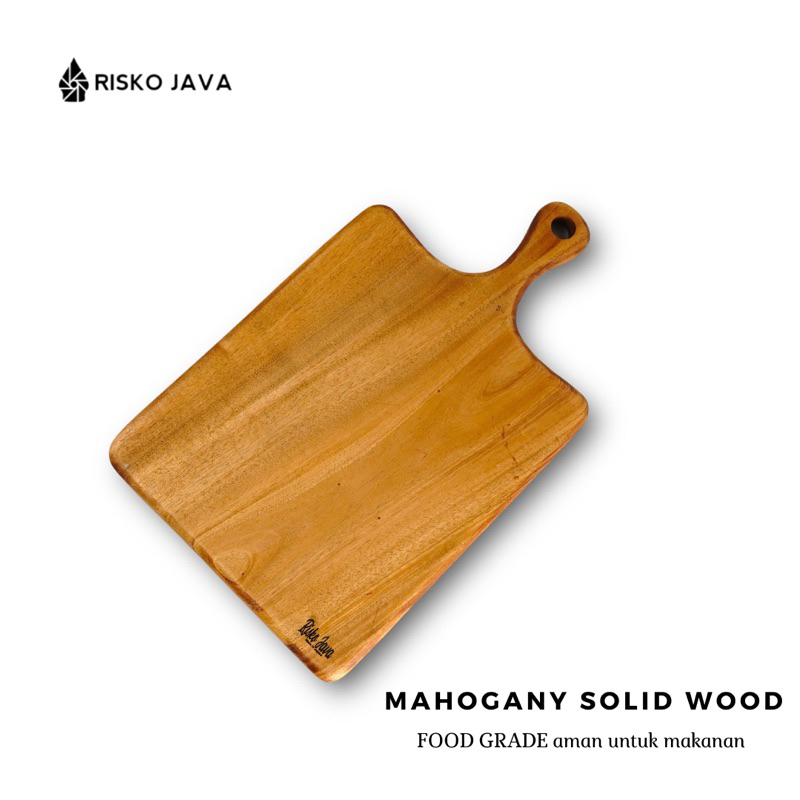 Jual RISKO JAVA - Talenan Kayu Mahoni / Nampan Kayu / Serving Board | Kimi | Shopee Indonesia