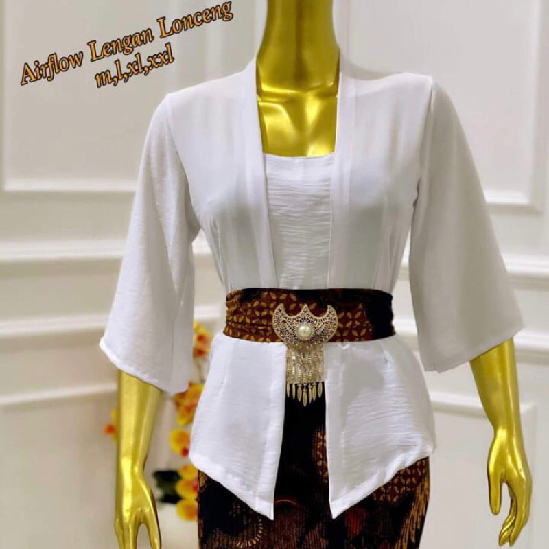 Jual Kebaya Kringkle Airflow Strait Model Bet Tangan Panjang | Shopee ...