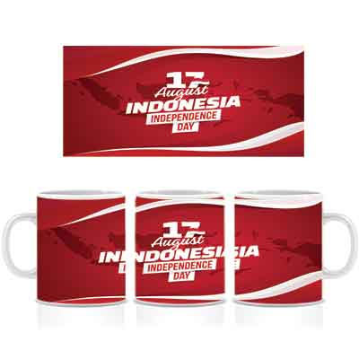 Jual Mug Custom Souvenir Merdeka Indonesia 17 Agustus Gelas Kopi Teh ...