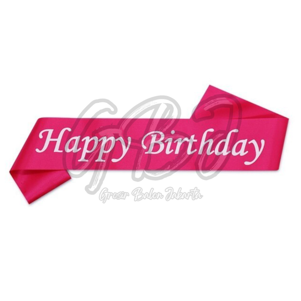 Jual Selempang Happy Birthday / Slempang Ulang Tahun / Sash HBD ...