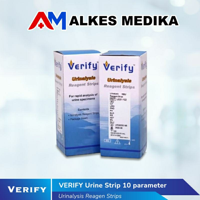 Jual Verify 10 parameter 3 parameter / Verify / Urineanalysis / Strip ...