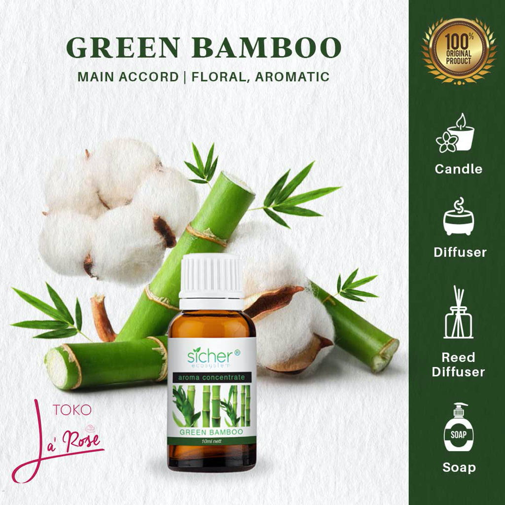 Jual Aromatherapy Sicher Essential Oil Green Bamboo Aromaterapi ...