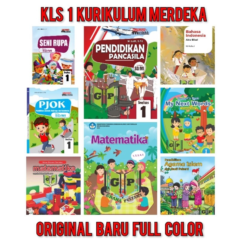 Jual Buku Kelas 1 SD Kurikulum Merdeka Kurikulum Penggerak Harga Satuan | Shopee Indonesia