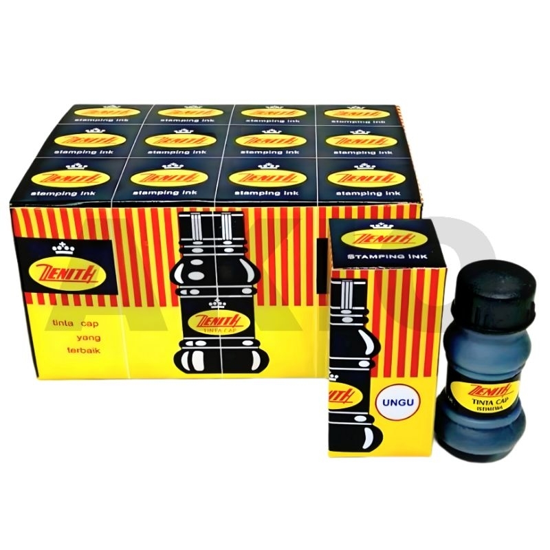 Jual Tinta Cap Stempel ZENITH Bantalan Tempat Stampel Stamp Pad Warna UNGU | Shopee Indonesia