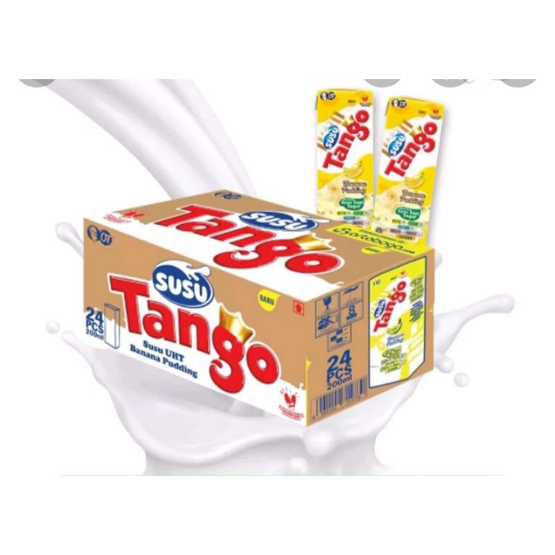 Jual 1 DUS SUSU TANGO UHT 200ML RASA BANANA | Shopee Indonesia