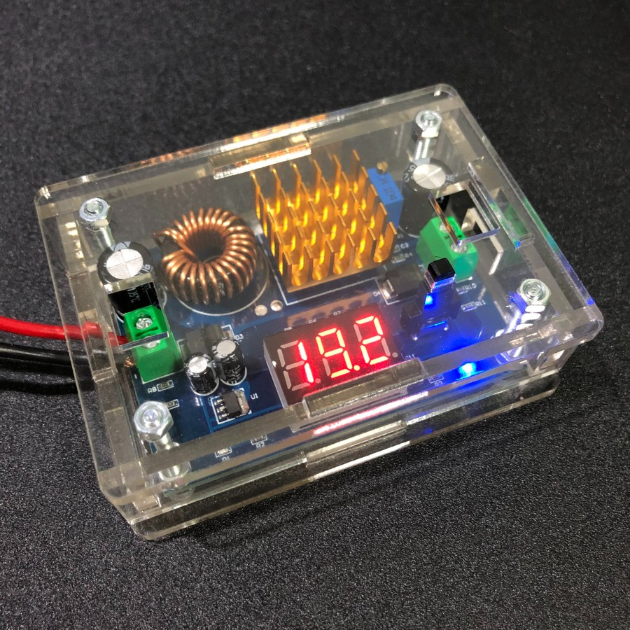 Jual Step Up Power Supply Module Boost DC-DC 3-35V to 5-45V Voltmeter ...