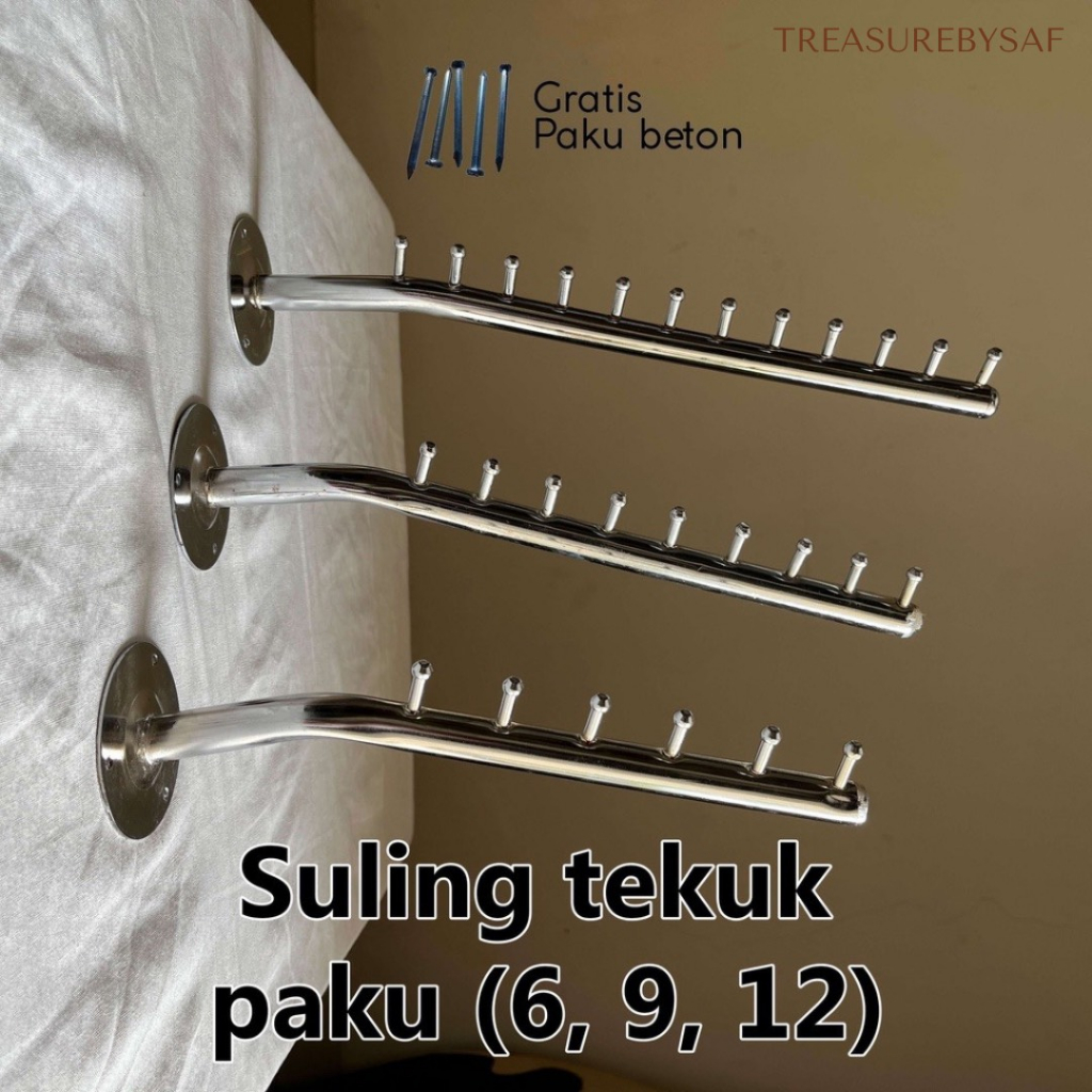 Jual SAF Hanger Suling Tembok Besi 6, 9, 12 Titik / Hanger Tekuk Paku ...