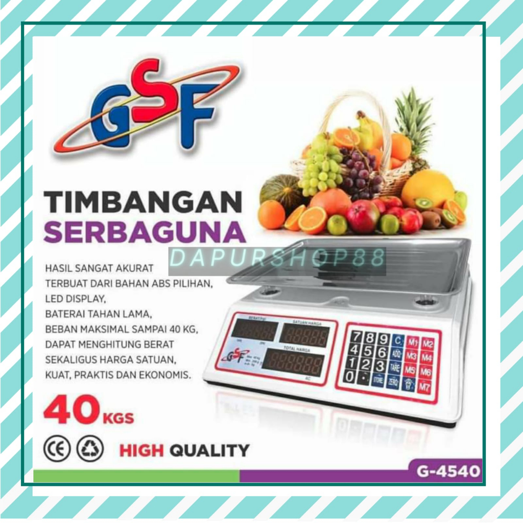 Jual TIMBANGAN BARANG LAUNDRY SEMBAKO DIGITAL PRICE COMPUTING SCALE 30 ...