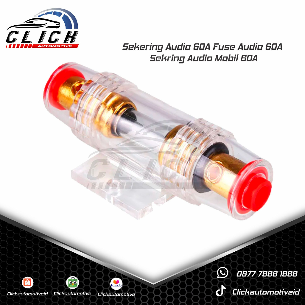 Jual Sekering Audio 60A Fuse Audio 60A Sekring Audio Mobil 60A | Shopee ...