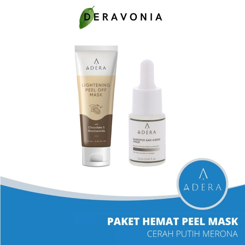 Jual PAKET HEMAT ADERA LIGHTENING PEEL OFF MASK / MASKER ADERA FLEK ...