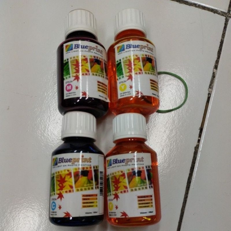 Jual tinta BLUEPRINT for EPSON (Epson ready :yellow,cyan,magenta ...