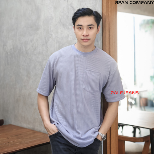 Jual Baju Kaos Oversize Pria Waffle RPAN.CO / Oversize Tshirt Saku ...