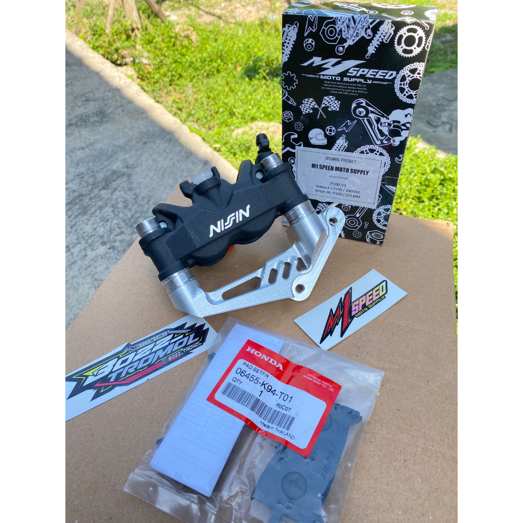 Jual KALIPER NISSIN 4P TWIN AFRICA ORIGINAL THAILAND set breket m1sped ...