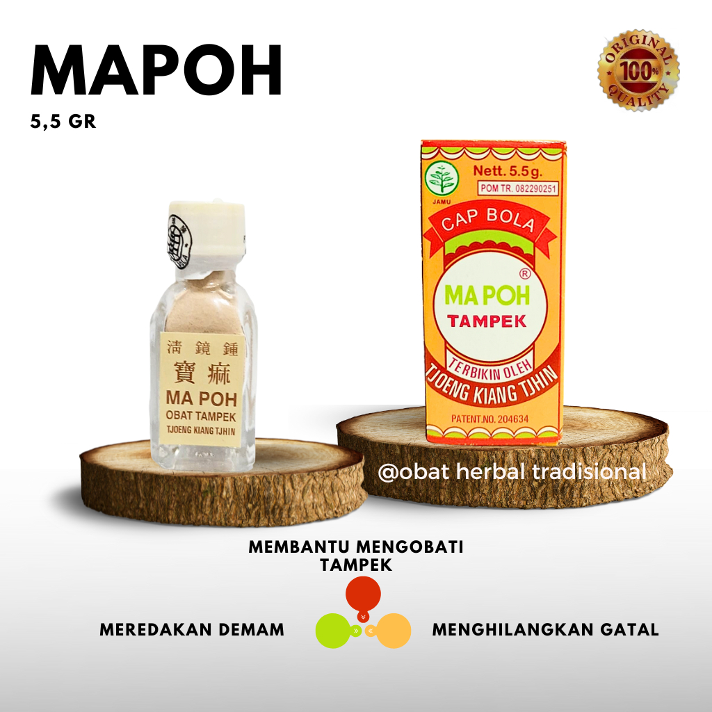Jual MAPOH - MA POH CAP BOLA obat tampek - demam - gatal gatal herbal ...