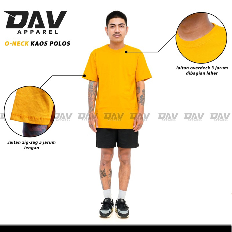 Jual Kaos Combed Knitto Mustard | Shopee Indonesia