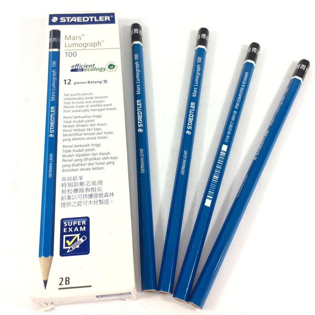 Jual PENSIL 2B STAEDTLER ORIGINAL 1 PACK (12 pcs) | Shopee Indonesia