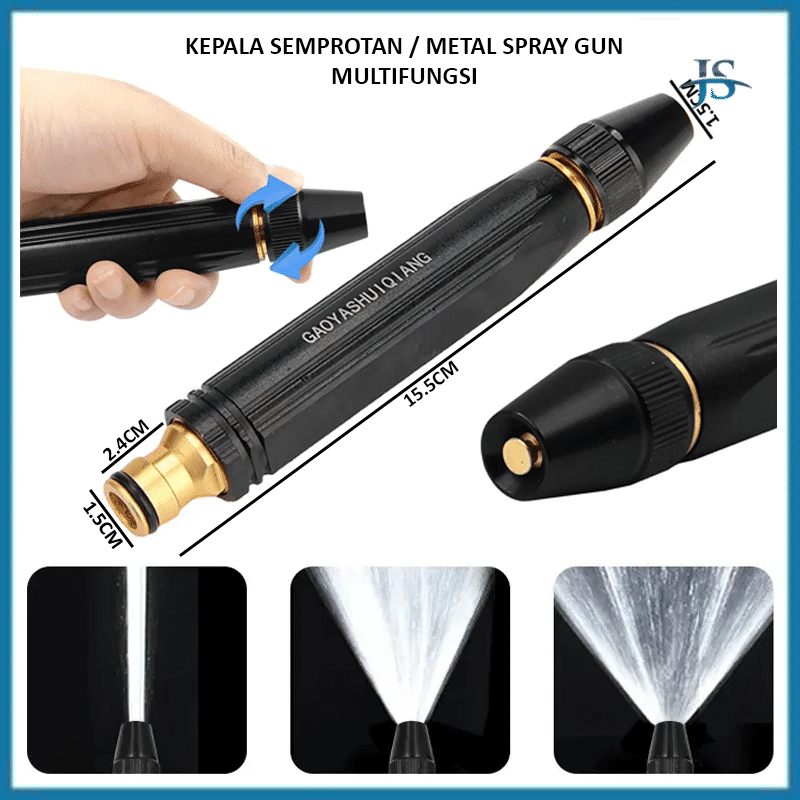 Jual JS PAKET 5PCS KEPALA SEMPROTAN AIR CUCI MOTOR MOBIL KUNINGAN ...