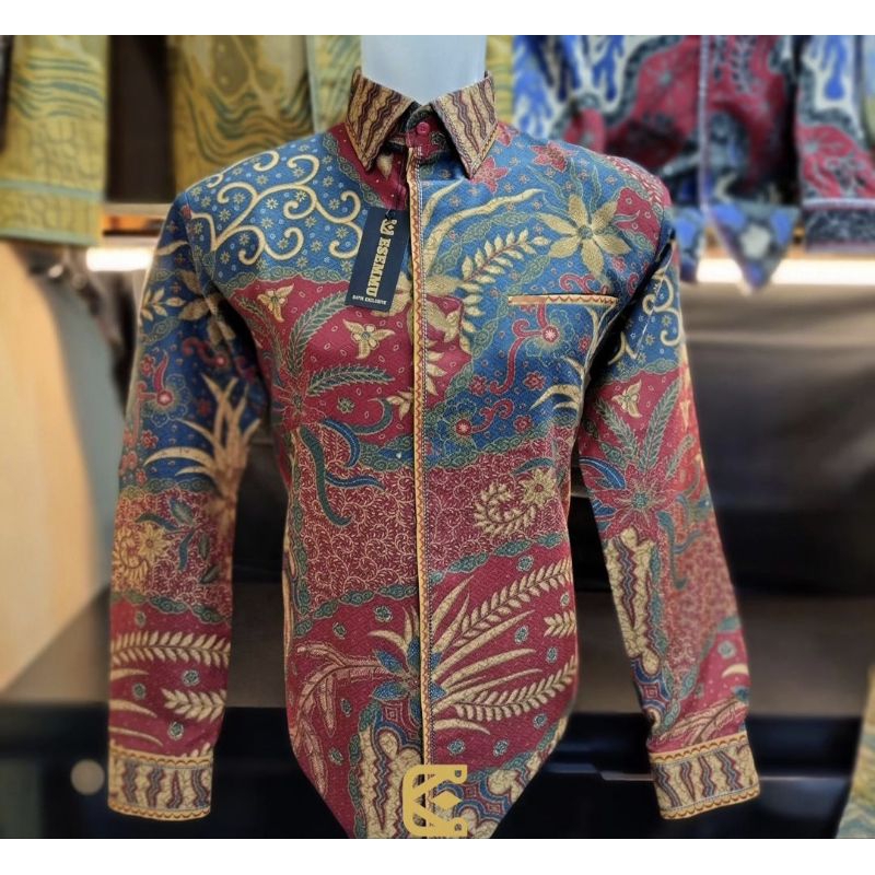 Jual KEMEJA BATIK SMOCK BORDIR DOBBY SUPER DOUBLE FURING SEMIJAS ...
