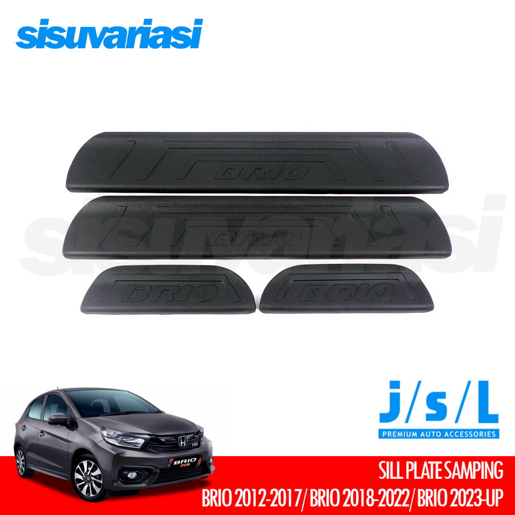 Jual Sillplate Pintu Samping Hitam All New Brio 2018 Side Scuff Sill ...