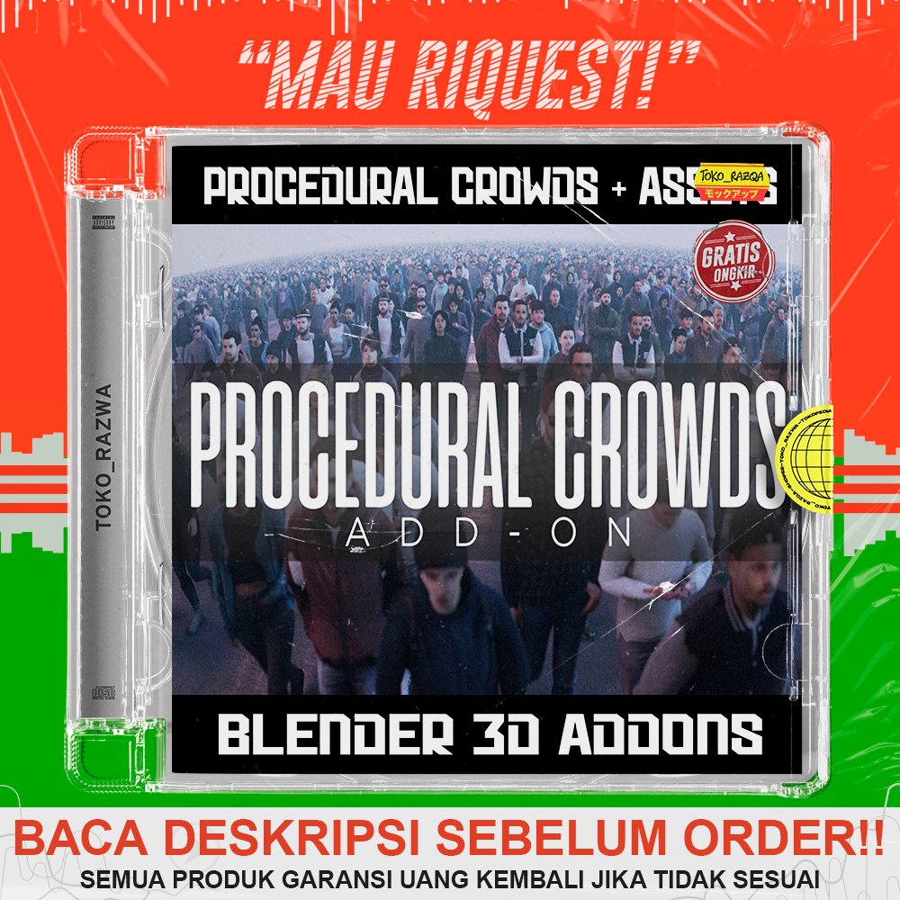 Jual 3D Blender - Procedural Crowds + Assets + Summer Pack - 290725 ...