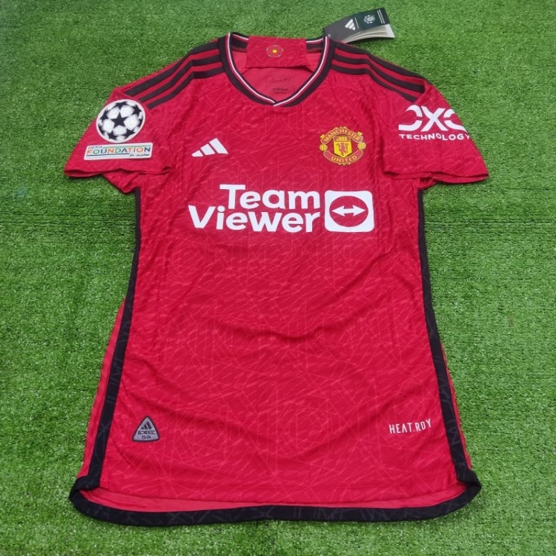 Jual JERSEY BOLA PLAYER ISSUE EMYU HOME 23/24 PLUS PATCH UCL & PREMIER LEAGUE | Shopee Indonesia