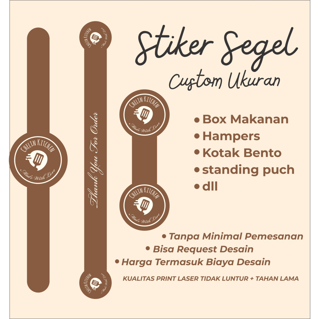 Jual stiker segel custom bentuk dan ukuran | Shopee Indonesia
