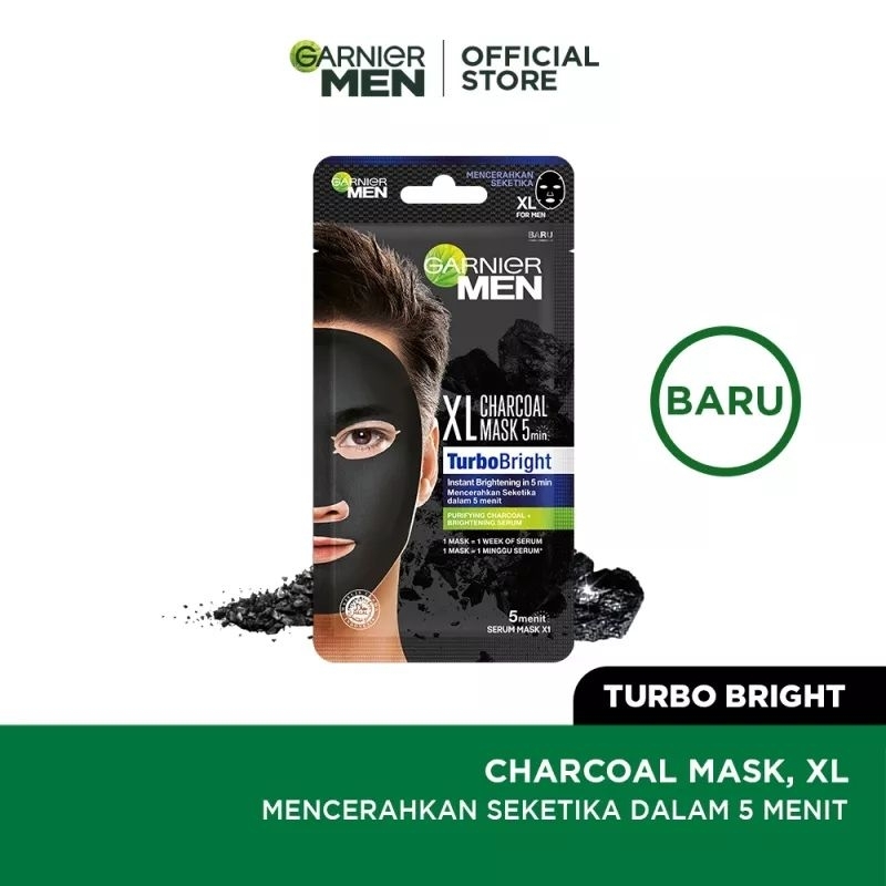 Jual GARNIER MEN POWER WHITE XL CHARCOAL BRIGHTENING TISSUE MASK ... Jual GARNIER MEN POWER WHITE XL CHARCOAL BRIGHTENING TISSUE MASK ...