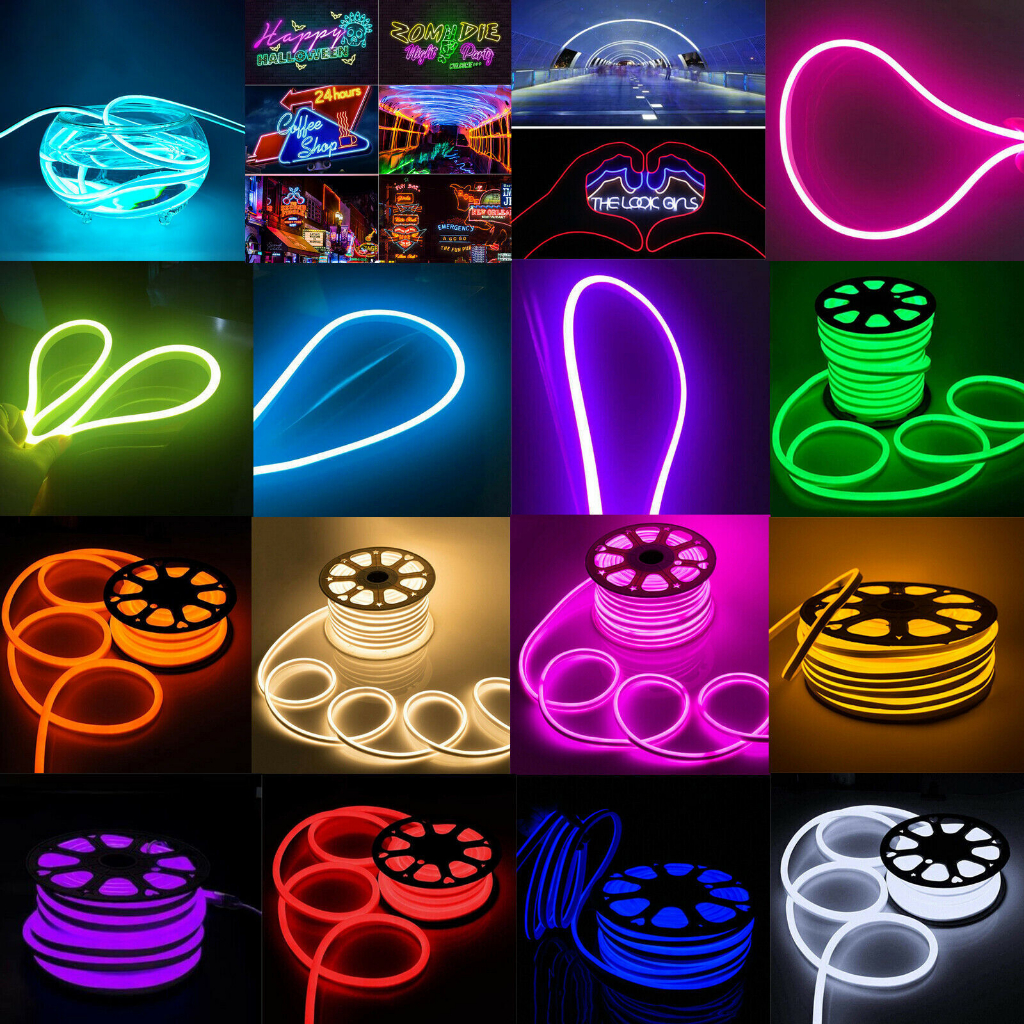 Jual COD LAMPU NEON FLEX 1 METER 220V strip light flexible waterproof ...