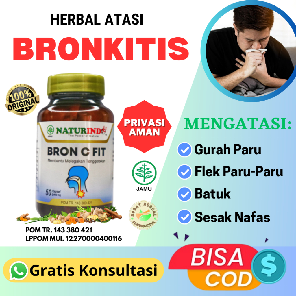 Jual Obat Bronkitis Batuk Berdahak Kering Menahun Berdarah | Shopee ...